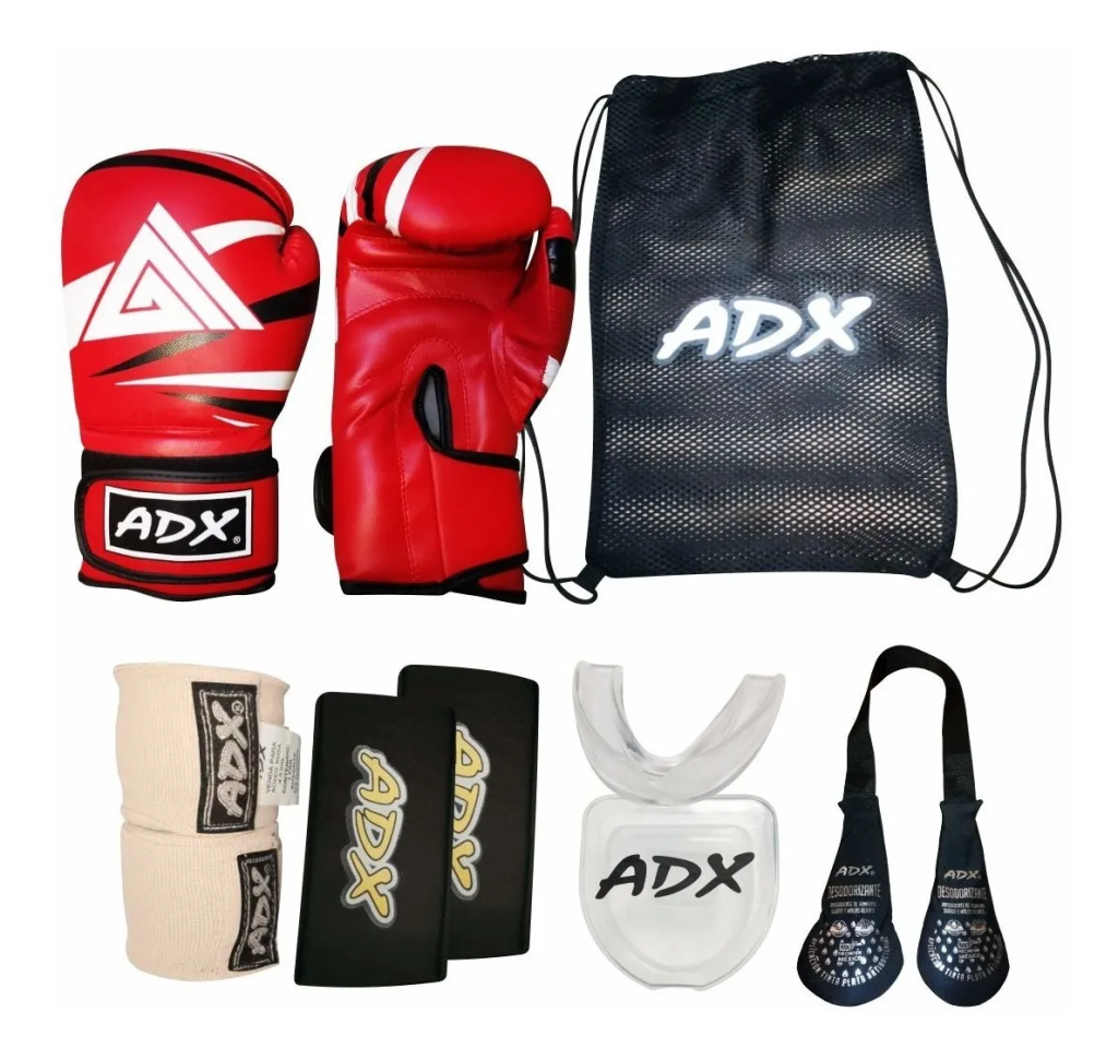 Kit De Guantes Entrenamiento Box Mod. Furious + Complementos – ADX